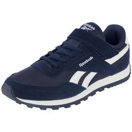 Sneaker Reebok CLASSIC "REEBOK GLIDE LOW ELASTIC & TOP STRAP", Damen, Gr. 32, vectornavy, vectornavy, wei&szlig;, Leder, Synthetik, Textil, Schuhe Sneaker