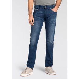 Straight-Jeans Replay "GROVER", Herren, Gr. 34, L&auml;nge 30, blau (blau medium a783), Denim/Jeans, Obermaterial: 90% Baumwolle, 8% Polyester, 2% Elasthan, straight fit lang, Jeans Straight-Jeans, in vielen verschiedenen Waschungen, mit Stretch