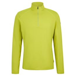 Sweatshirt Ziener "JELANO-Z midlayer man", Herren, Gr. 54, electric grass, Obermaterial: 88% Polyester, 12% Elasthan, Sweatshirts Sweatshirt