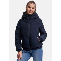 Winterjacke Marikoo "Nayanaa", Damen, Gr. L, blau (navy), Obermaterial: 100% Polyester, Innenseite: 100% Polyester, Jacken Winterjacke, mit abnehmbarer Kapuze