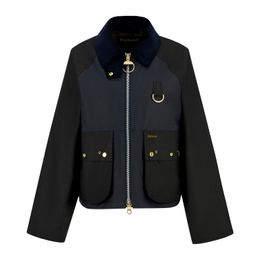 Barbour Kurze Wachsjacke Kearton Royal Navy/Black/Dress Tartan (Gr&ouml;&szlig;e: 18)