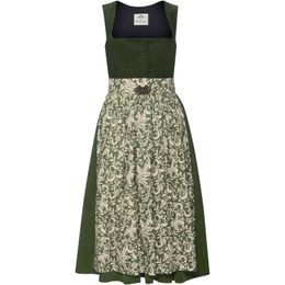 BERWIN Midi Dirndl aus Cord Gr&uuml;n (Gr&ouml;&szlig;e: 44)