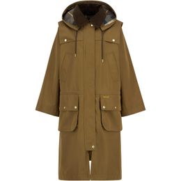 Barbour Langer Mantel Bilsdale Showerproof Golden Olive/Ancient Tartan (Gr&ouml;&szlig;e: 14)