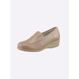 Slipper CLASSIC, Damen, Gr. 38, beige, Glattleder, Basic, Schuhe