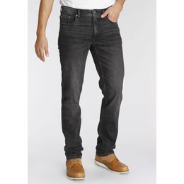 Straight-Jeans AJC, Herren, Gr. 30, L&auml;nge 32, schwarz (schwarz used), Denim/Jeans, Obermaterial: 98% Baumwolle, 2% Elasthan, unifarben, normal lang, Jeans Straight-Jeans, gerade geschnitten, Used-Look-Waschung, niedrige Leibh&ouml;he