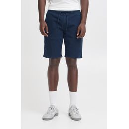 Shorts Blend "BHBLIZZARD-Denimshorts-Jogg", Herren, Gr. XXL, N-Gr, blau (marineblaus), Web, Obermaterial: 100% Baumwolle, unifarben, straight fit knielang, Hosen Shorts