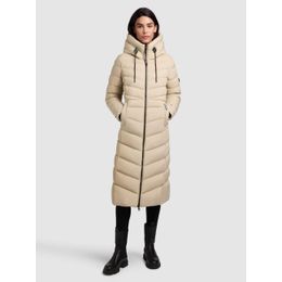 Steppmantel Khujo "INGRAM4", Damen, Gr. XL, beige, 100% Polyester, unifarben, regular fit, eingesetzt elastischer Bund, Mäntel Steppmantel, Topseller