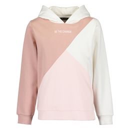 Kapuzensweatshirt Blue Seven, M&auml;dchen, Gr. 164 (170), mauve, Sweatware, Obermaterial: 100% Baumwolle, bedruckt, regular fit h&uuml;ftbedeckend, Rundhals, Rippb&uuml;ndchen, Sweatshirts, im coolen Colorblocking-Look