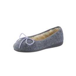 Hausschuh CLASSIC, Damen, Gr. 37, grau, Textil, Schuhe Hausschuh