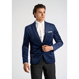 Anzugsakko LINDBERGH "LINDBERGH Sakko", Herren, Gr. 52, blau (dk blau), Obermaterial: 100% Polyester; Futter: 95% Polyamid, 5% Elasthan, Sakkos