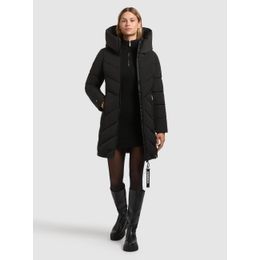 Steppmantel Khujo "DARKA2", Damen, Gr. XXL, schwarz, 100% Polyester, unifarben, regular fit, eingesetzt elastischer Bund, M&auml;ntel Steppmantel, Topseller