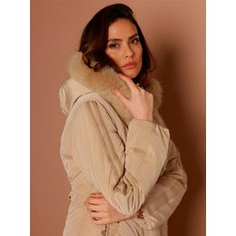 Daunenjacke CREATION L PREMIUM, Damen, Gr. 36, braun (camel), 100% Polyester, Wattierung:90% Daunen, 10% Federn, unifarben, Jacken