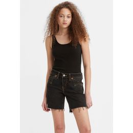 Levi's Tanktop LEVI'S "CLASSIC FIT TANK", Damen, Gr. XS (34), schwarz (caviar), Rippware, Obermaterial: 100% Baumwolle, unifarben, regular fit normal, Rundhals, Tops Tanktop