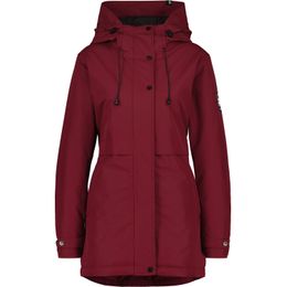 alife and kickin Winterjacke ALIFE & KICKIN "Damen MarlyAK A", Damen, Gr. L, cranberry juice, 100% Polyester, Jacken, Leicht taillierte Jacke mit Ärmelbündchen und Kapuze