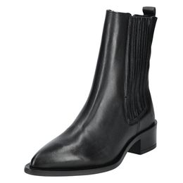 Stiefelette Pavement "Pavement Stiefelette Leder/Textil", Damen, Gr. 40, schwarz, Leder, Textil, Schuhe Stiefelette