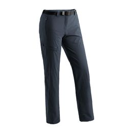 Outdoorhose Maier Sports "Lulaka Winter", Damen, Gr. 19, Kurzgr&ouml;&szlig;en, grau, 90% Polyamid, 10% Elasthan, Hosen Outdoorhose, Damen Winter Wanderhose, Funktionshose mit Netzinnenfutter
