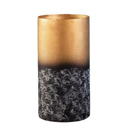 Riess Ambiente riess-ambiente Vase ABSTRACT - 30cm gold Metall Patina handmade