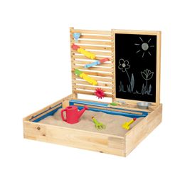 Playtive Sandkasten mit Wasserspielwand, 28-teilig