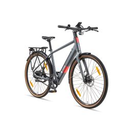 Telefunken E-Bike Urban UH220, Riemenantrieb, 2-Gang Automatik, 28 Zoll titangrau