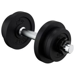 Crivit Kurzhantel-Set, mit Stahl-Griff, 10 kg