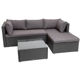 Livarno Home Loungeecke mit Tisch, grau