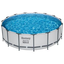 Bestway Steel Pro MAX™ Frame Pool Komplett-Set mit Filterpumpe Ø 457 x 122 cm