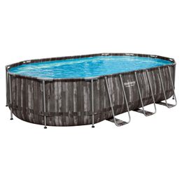 Bestway Power Steel™ Frame Pool Komplett-Set mit Filterpumpe, ca. L 610 x B 366 x H 122 cm