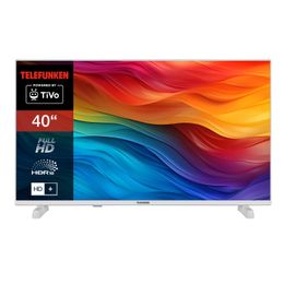 Telefunken »XF40TO750S-W« Fernseher 40 Zoll Smart TV Powered by TiVo Full HD, HDR, HD+ 6 Monate inkl., Triple-Tuner