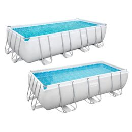 Bestway Power Steel™ Frame Pool Komplett-Set, eckig