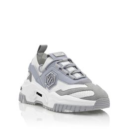 Sneaker Philipp Plein "Predator", Damen, Gr. 36, Normalschaft, 10, grau, Schuhe Sneaker