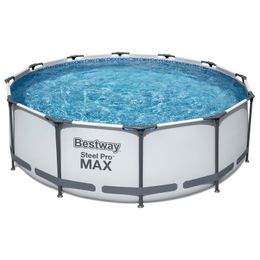 Bestway Pool »Steel ProMAX™«, Stahlrahmenpool-Set, Filterpumpe, Sicherheitsleiter 366x100 cm