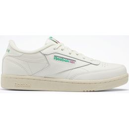 Sneaker Reebok CLASSIC "CLUB C", M&auml;dchen, Gr. 36,5, wei&szlig; (chalk, chalk, glegrn), Synthetik, Schuhe Sneaker