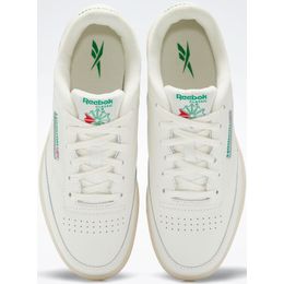 Sneaker Reebok CLASSIC "CLUB C", M&auml;dchen, Gr. 34,5, wei&szlig; (chalk, chalk, glegrn), Synthetik, Schuhe Sneaker