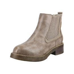 Stiefelette Blowfish "Blowfish Stiefelette Lederimitat/Textil", Damen, Gr. 37, beige, Lederimitat, Textil, Schuhe Stiefelette