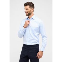 Langarmhemd Eterna "MODERN FIT", Herren, Gr. 46, Normalgrößen, hellblau, 100% Baumwolle, tailliert, Manschette, Hemden