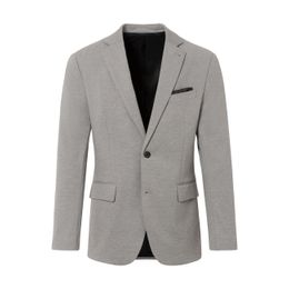 Anzugsakko Thomas Goodwin "Sakko", Herren, Gr. 102, grau (lightgrau), 60% Polyester;35% Viskose;5% Elasthan, unifarben, slim fit, mit Knöpfen, Sakkos