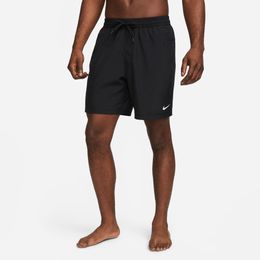 Trainingsshorts Nike "DRI-FIT FORM MENS 7" UNLINED FITNES", Herren, Gr. S, N-Gr, schwarz, Obermaterial: 100% Polyester, Hosen