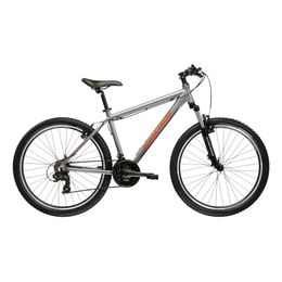 Mountainbike KROSS "KROSS Mountainbike Hardtail 26" Hexagon 1.0 grau 21 G&auml;nge" Gr. 43, grau, schwarz, Fahrr&auml;der, Damen, 43cm, 26 Zoll (66,04cm) hinten: 26 Zoll (66,04cm)