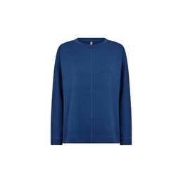 Blusentop soyaconcept "Soya Concept Shirt SC-BANU", Damen, Gr. XL, 6832 estate blau, Obermaterial: 48% Modal, 48% Polyester, 4% Elasthan, Blusen Blusentop