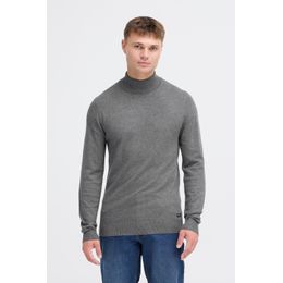 Rollkragenpullover Blend "BHMWEDAT", Jungen, Gr. XXL, pewter mix, Feinstrick, 78% Viskose, 22% Polyester, unifarben, Basic, regular fit normal, hoch geschlossener Ausschnitt, eingesetzt, Pullover Rollkragenpullover, Stilvoller Strickpullover mit Rollkragen