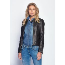 Lederjacke Maze "Lindsay", Damen, Gr. M, schwarz, Obermaterial: 100% Lammleder; Futter: 100% Polyester, Jacken
