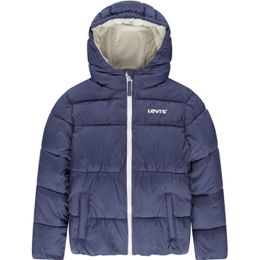 Winterjacke LEVI'S KIDS, M&auml;dchen, Gr. 12 (152), blau (crown blau), Web, Obermaterial: 100% Polyester, unifarben, regular fit normal, elastischer Bund, Jacken Winterjacke, for GIRLS