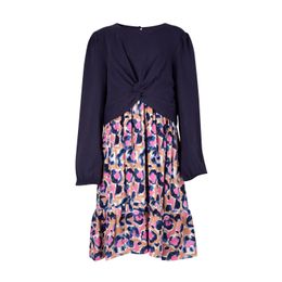 Sommerkleid happy girls "dress", M&auml;dchen, Gr. 128, EURO-Gr&ouml;&szlig;en, blau (navy), Stoff, 100% Baumwolle, normal, Kleider Sommerkleid