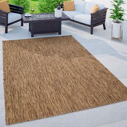 Teppich Bruno Banani "Venezia" Gr. 1, braun (coffee), B:60cm H:4mm L:100cm, Kunstfaser, Teppiche, Teppich, In- und Outdoor geeignet, Sisal-Optik, Wetterfest & UV-beständig