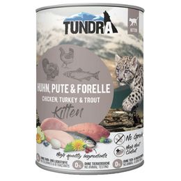 Tundra Cat Kitten Huhn, Pute & Forelle Katzen-Nassfutter getreidefrei 6x400g