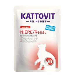 Kattovit Niere/Renal Rind Katzen-Nassfutter Niereninsuffizienz 24x85g