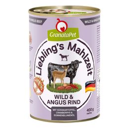 Granatapet Liebling's Mahlzeit Wild und Angus Rind 6x400g
