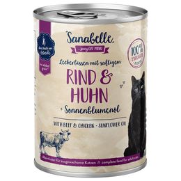 6x400g Sanabelle mit Rind & Huhn