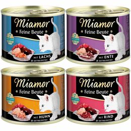Miamor Feine Beute Mixpaket Katzen-Nassfutter getreidefrei 48x185g
