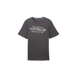 Tom Tailor T-Shirt Herren Gr&ouml;&szlig;e XL dunkelgrau / wei&szlig;